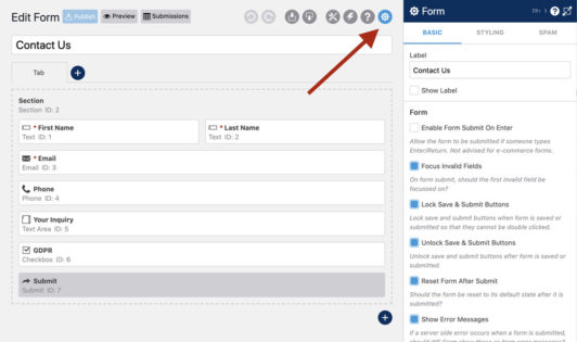 Learn More About Form Settings